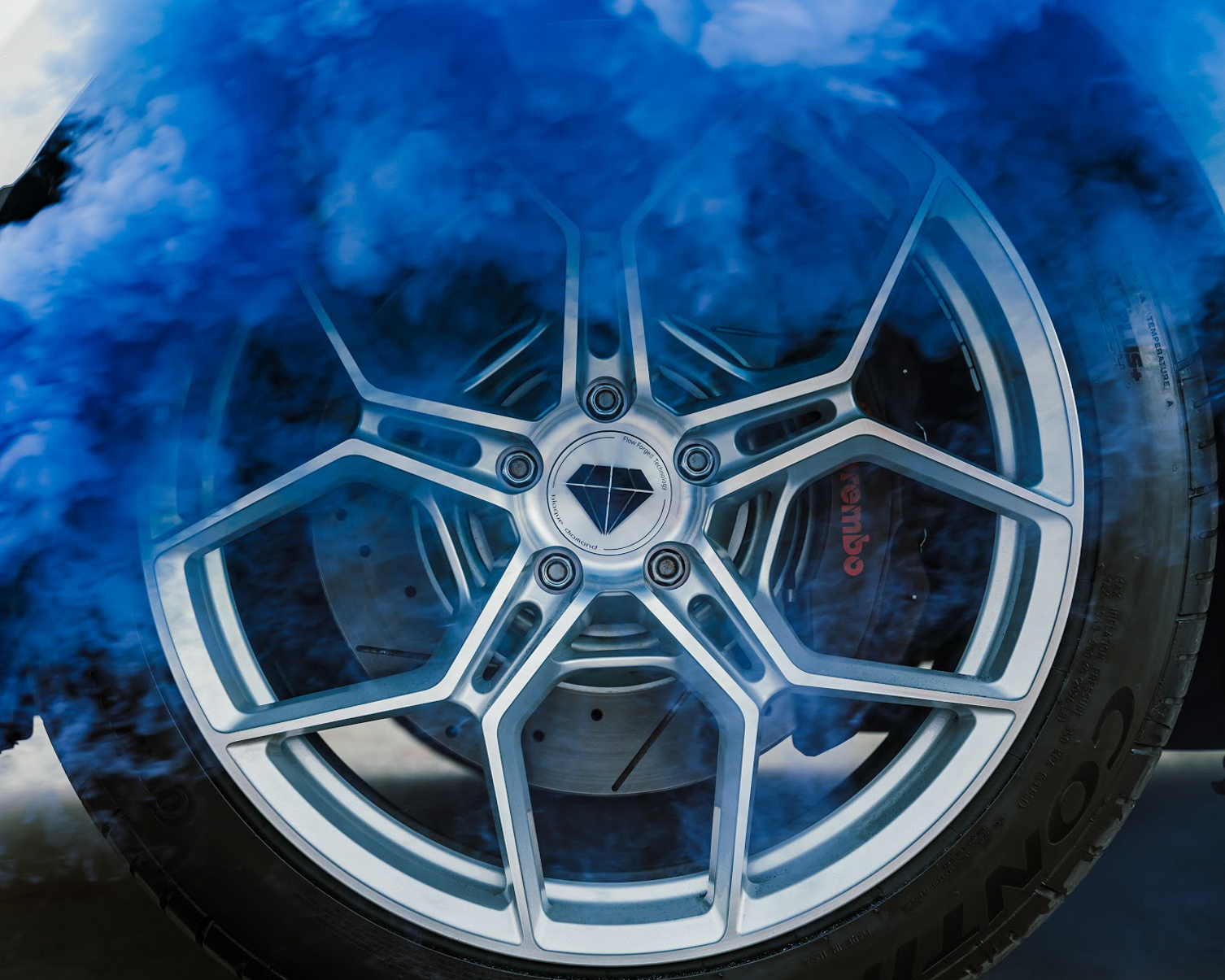 A 2015 Mustang GT on Blaque Diamond BD-F25 Brushed Silver Wheels ...