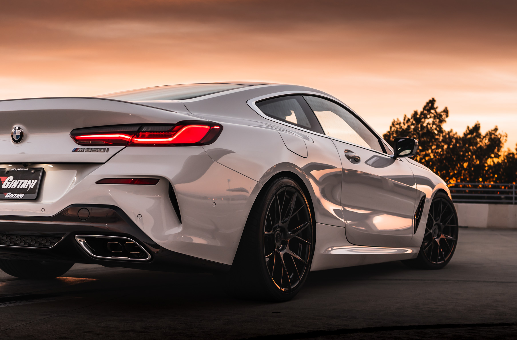 A 2019 BMW M850i on 20 Inch Blaque Diamond BD-F18 Gloss Black Wheels ...