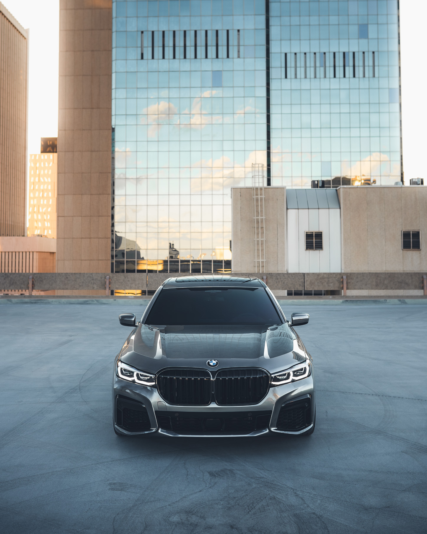 A 2020 BMW 750i on 20 Inch Blaque Diamond BD-F18 Gloss Black Wheels(11 ...