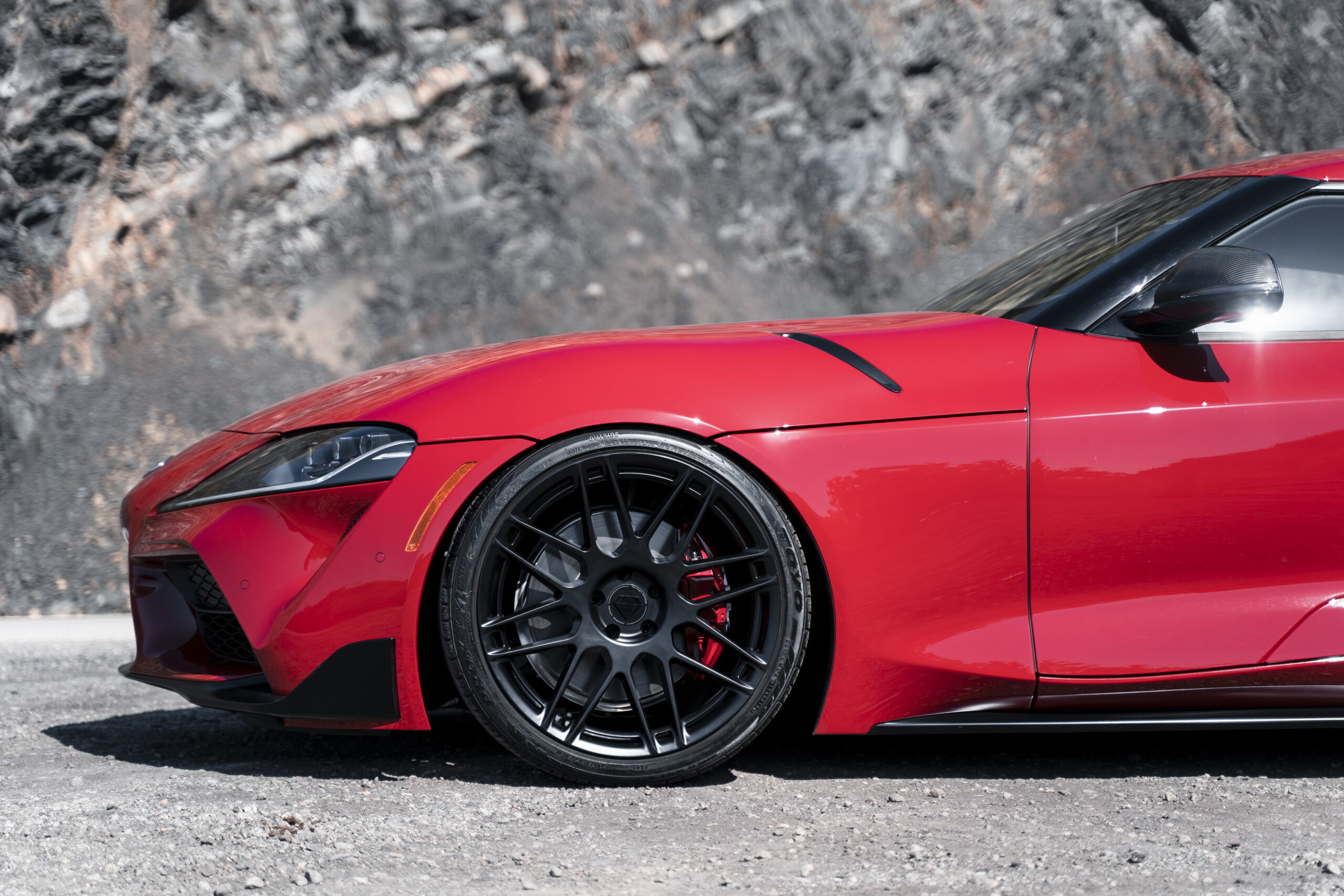 A 2020 Toyota Supra Launch Edition on 20 Inch BD-F12 Gloss Black Wheels ...