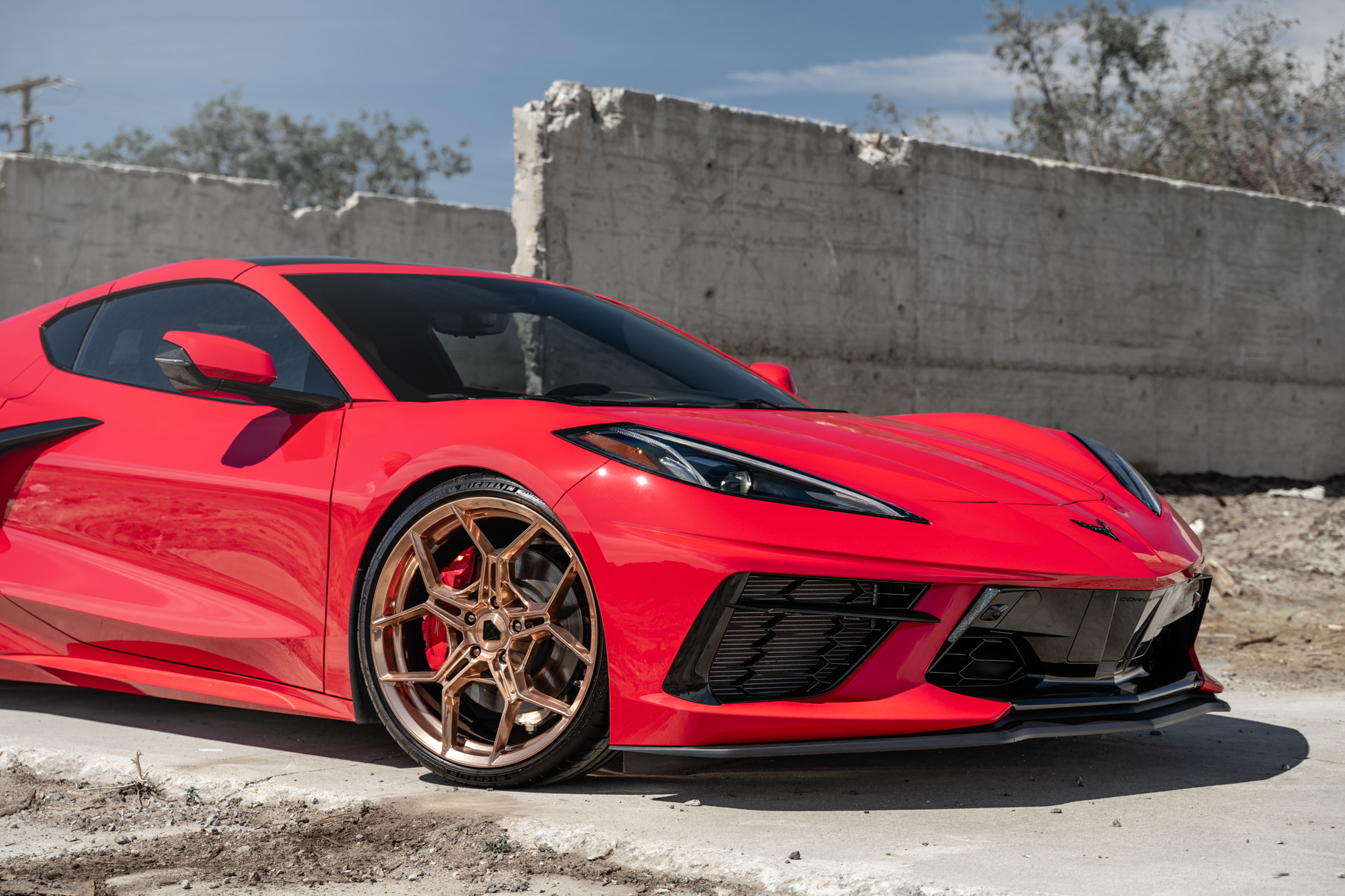 A 2020 Chevrolet Corvette C8 on Blaque Diamond BD-F25 Custom Finish ...