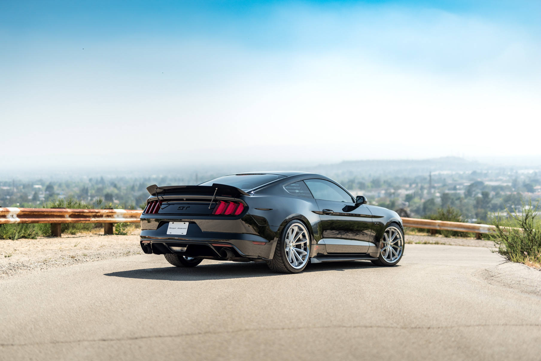 A 2015 Ford Mustang GT Chip Foose Edition on Staggered Blaque Diamond ...
