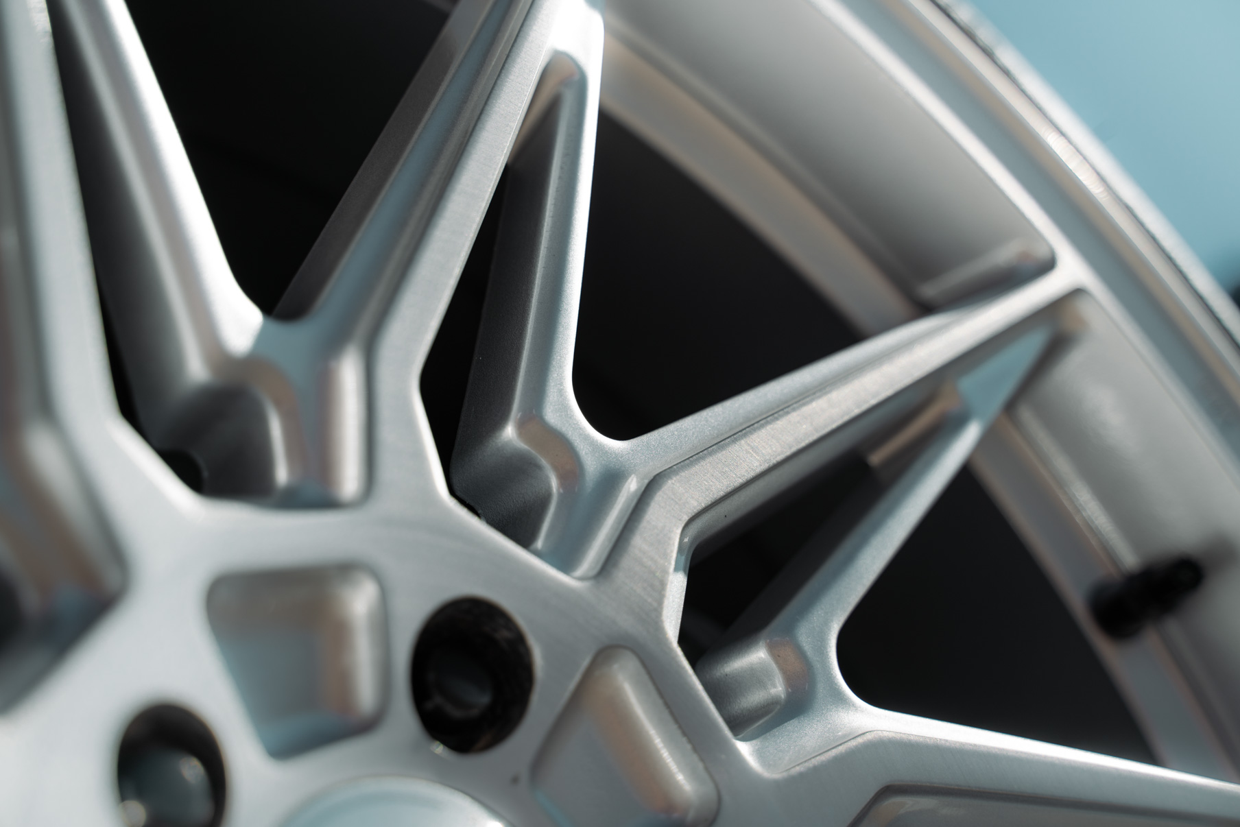 A 2022 Tesla Model 3 Blaque Diamond BD-F20 20 Inch Brushed Silver ...