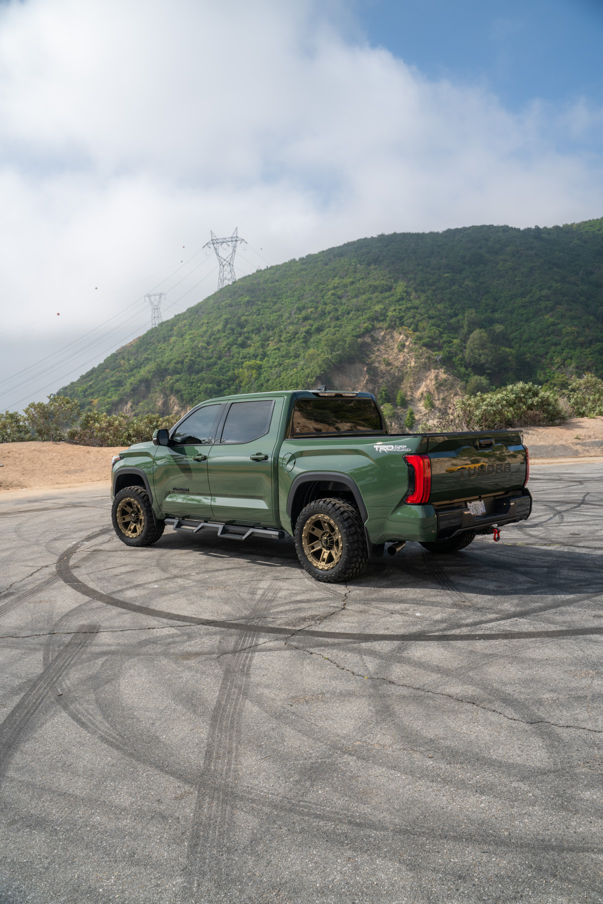 A 2022 Toyota Tundra TRD on Blaque Diamond BD-O801 20 Inch Matte Bronze ...