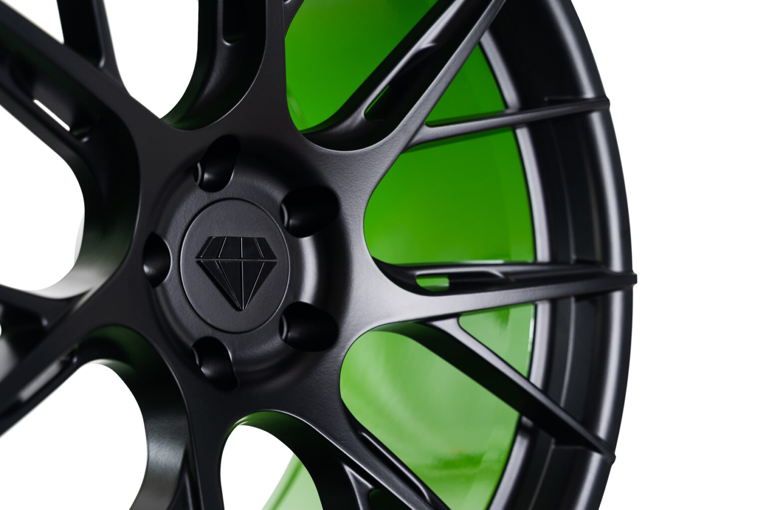 Blaque Diamond BD-F18 Custom Finish BD-F18 Satin Black Face with Go ...