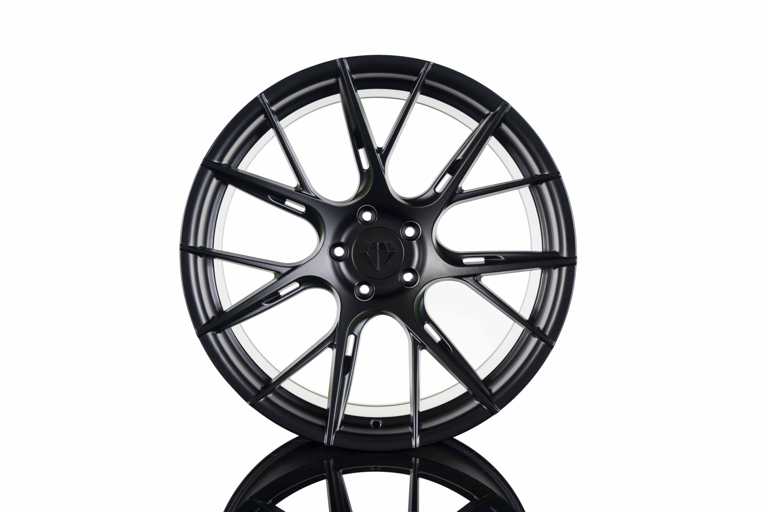 Blaque Diamond BD-F18 Custom Finish BD-F18 Satin Black Face with Go ...
