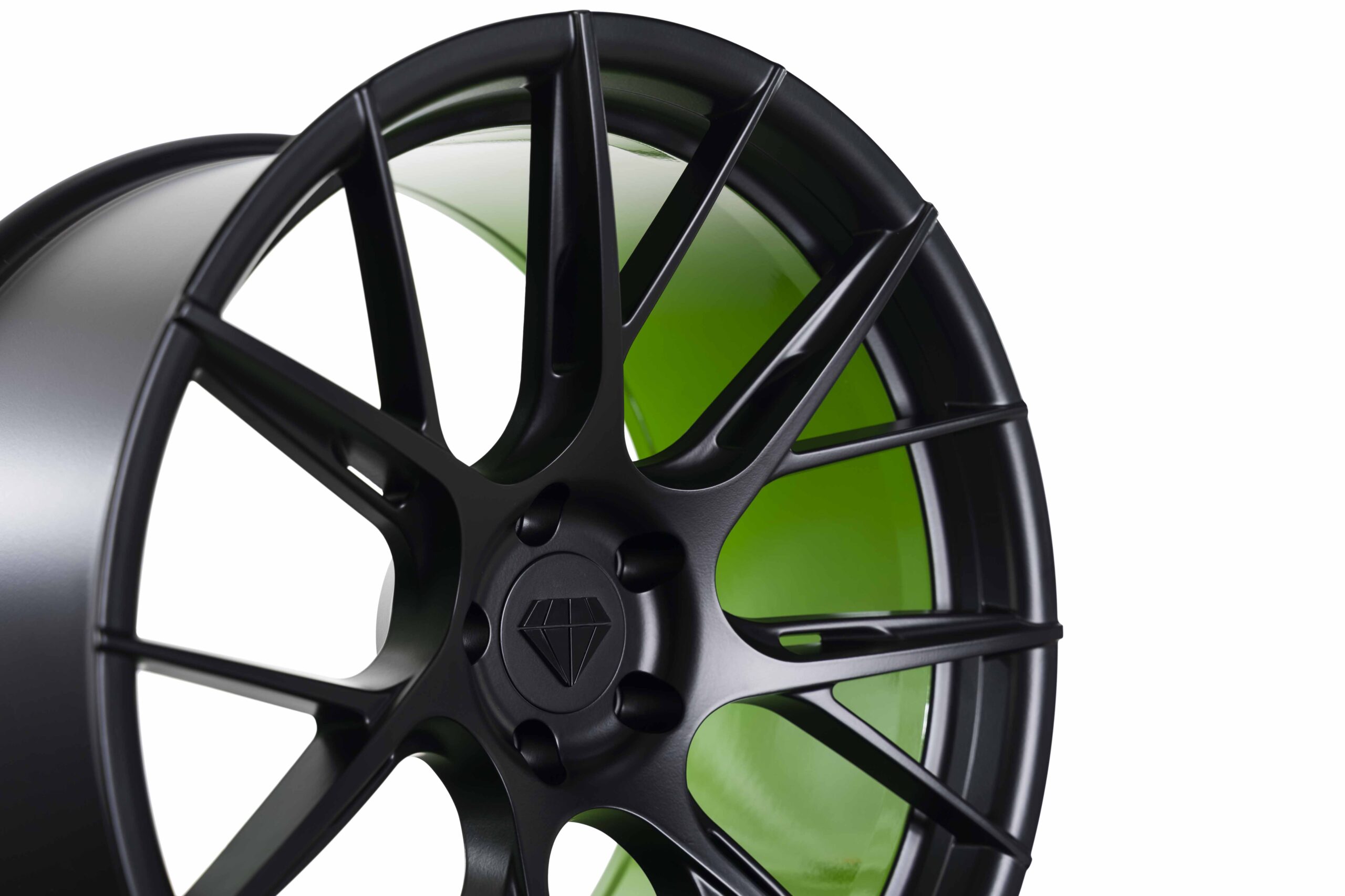 Blaque Diamond BD-F18 Custom Finish BD-F18 Satin Black Face with Go ...