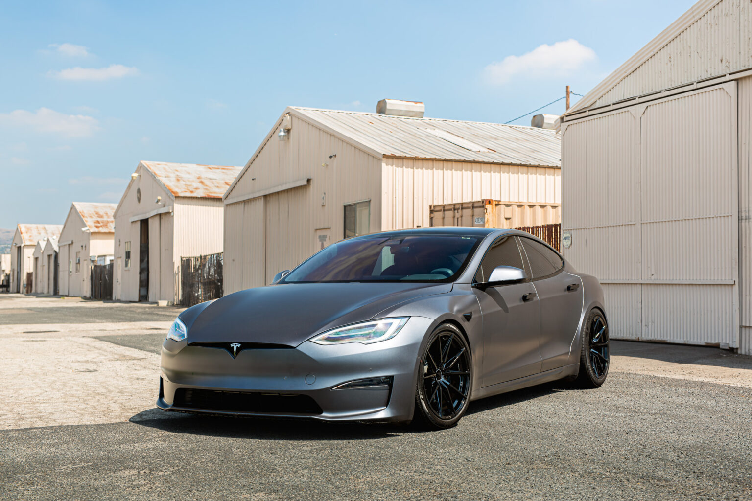 2022 Tesla Model S Plaid with Blaque Diamond BD-F29 Gloss Black Wheels ...